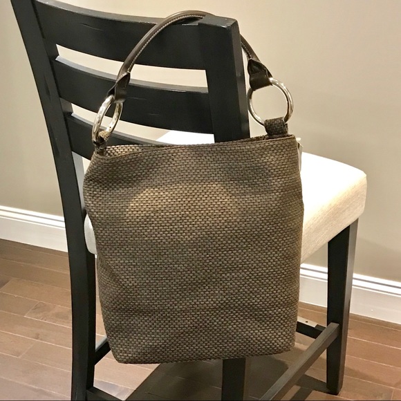 Sequoia Paris | Bags | Nwt Sequoia Paris Brown Woven Tote Leather ...